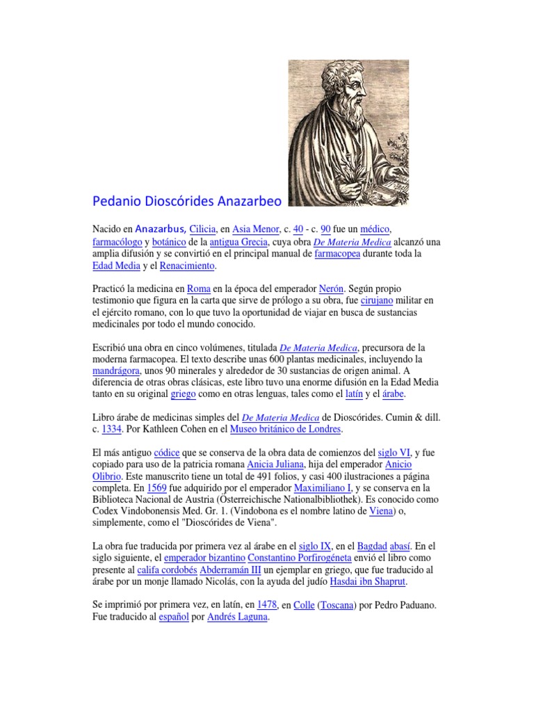 Dioscorides | PDF