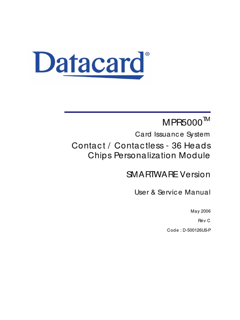 MPR 5000 - Ct-Ctless Personalization Module - Us - SZ Version PDF | PDF ...
