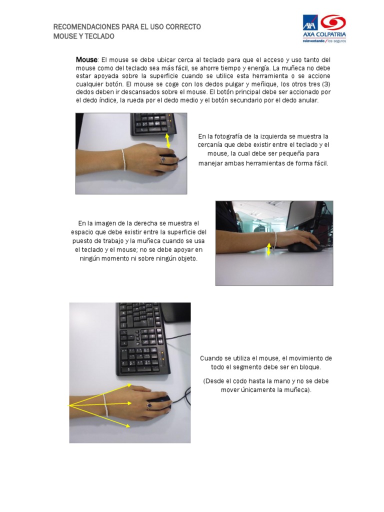 Uso Correcto de Mouse y Teclado | PDF | Teclado | Informática y ...