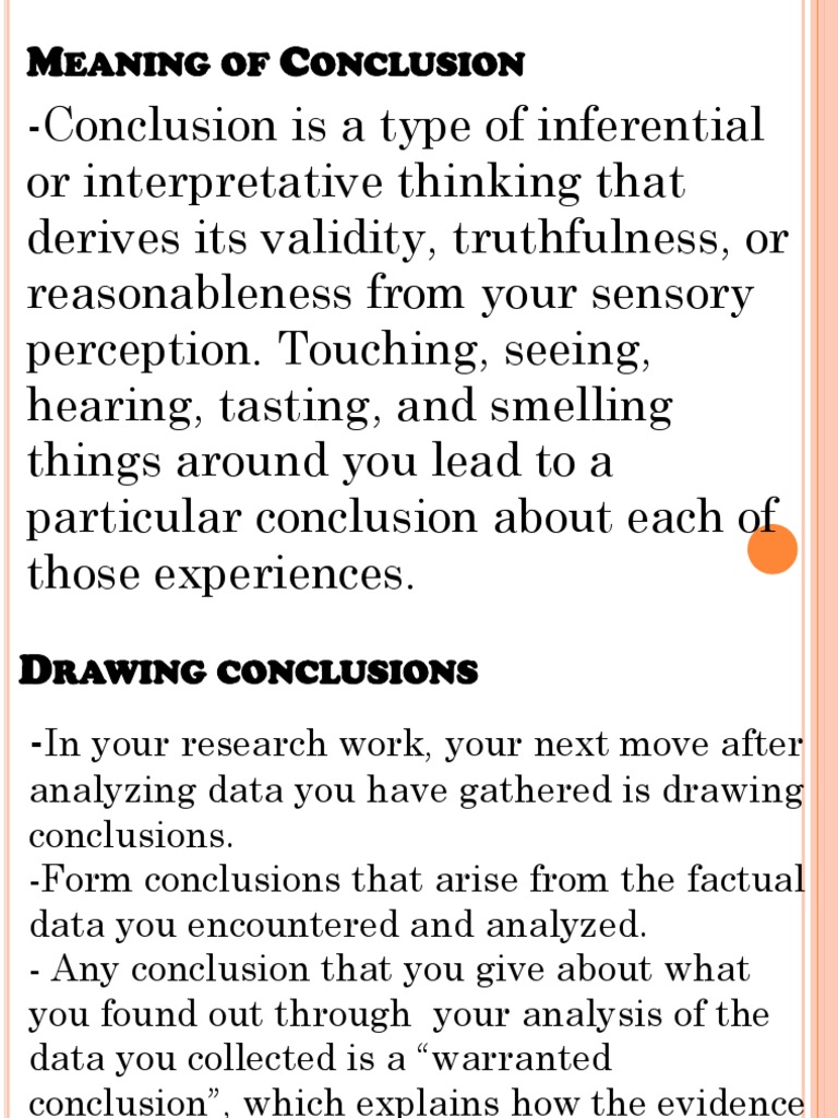 Drawing Conclusions | PDF