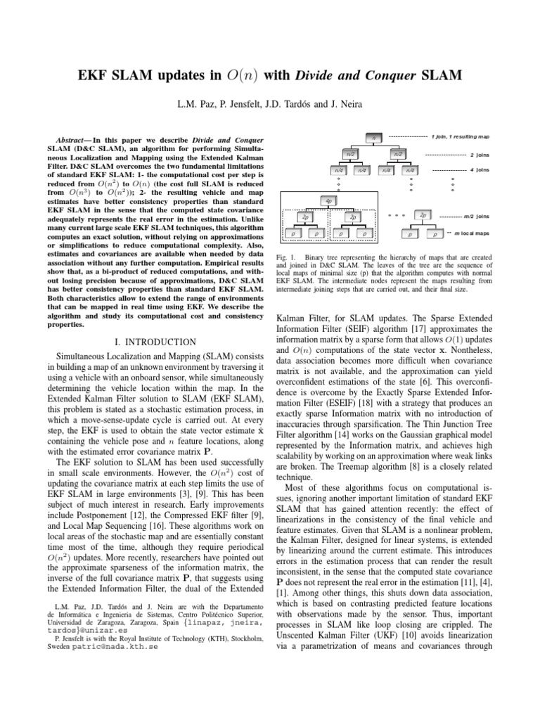 Paz Submap Slam | PDF | Kalman Filter | Areas Of Computer Science