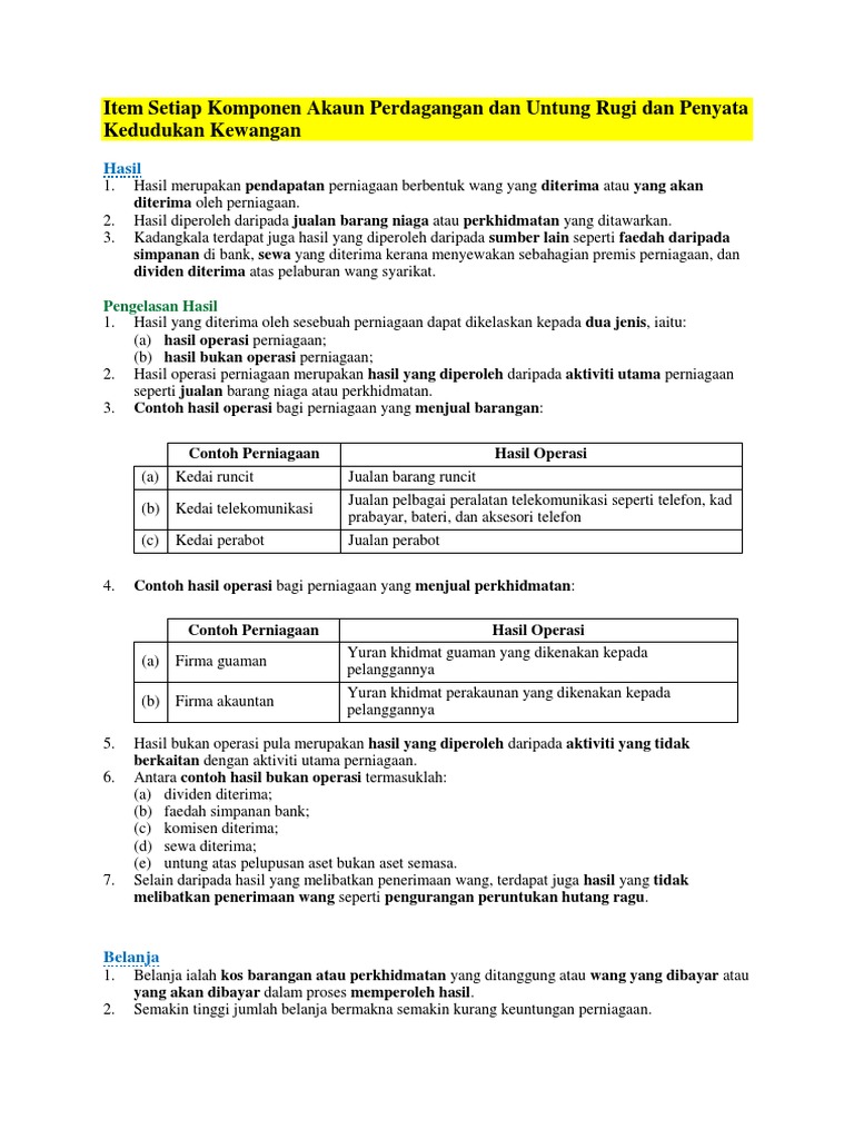 Nota Bab 2 Prinsip Perakaunan Tingkatan 4 | PDF