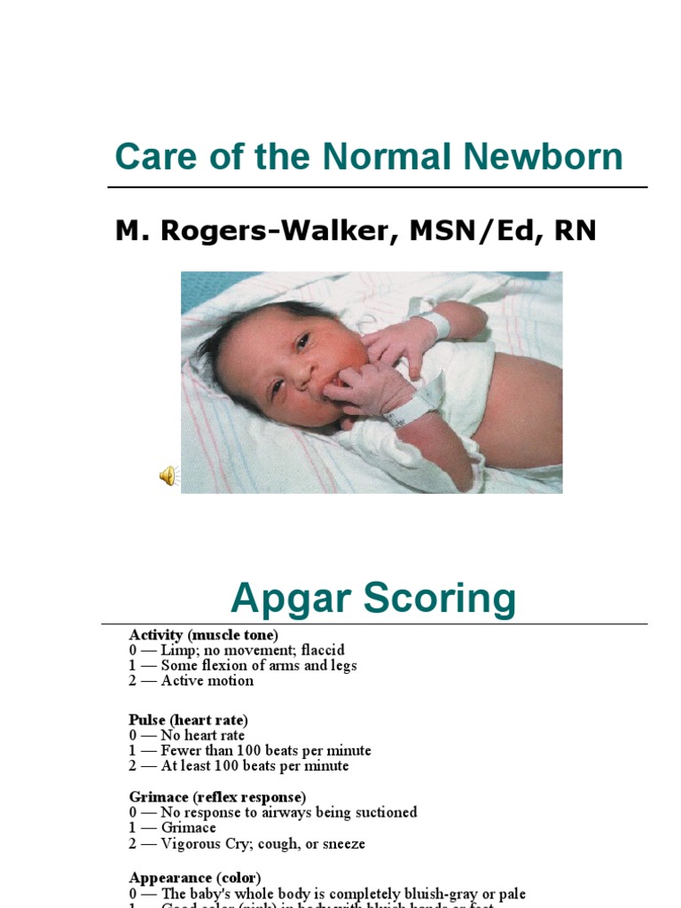 Normal Newborn Care Guidelines | PDF | Heart | Medical Specialties