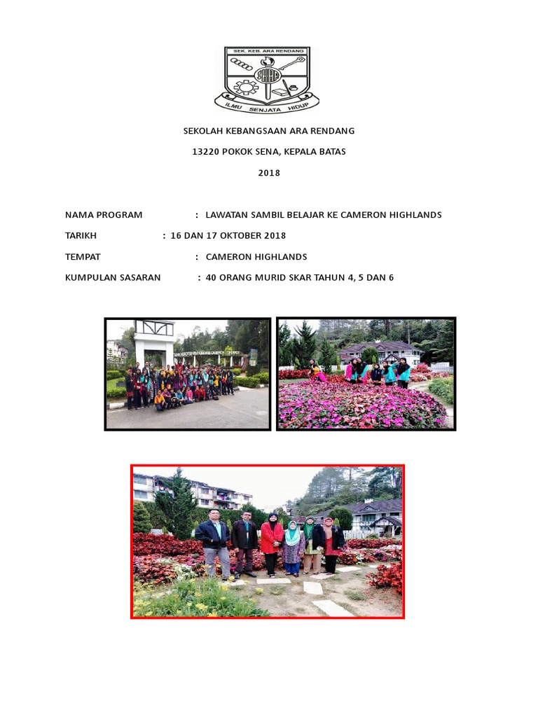 Laporan One Page Report Opr | PDF