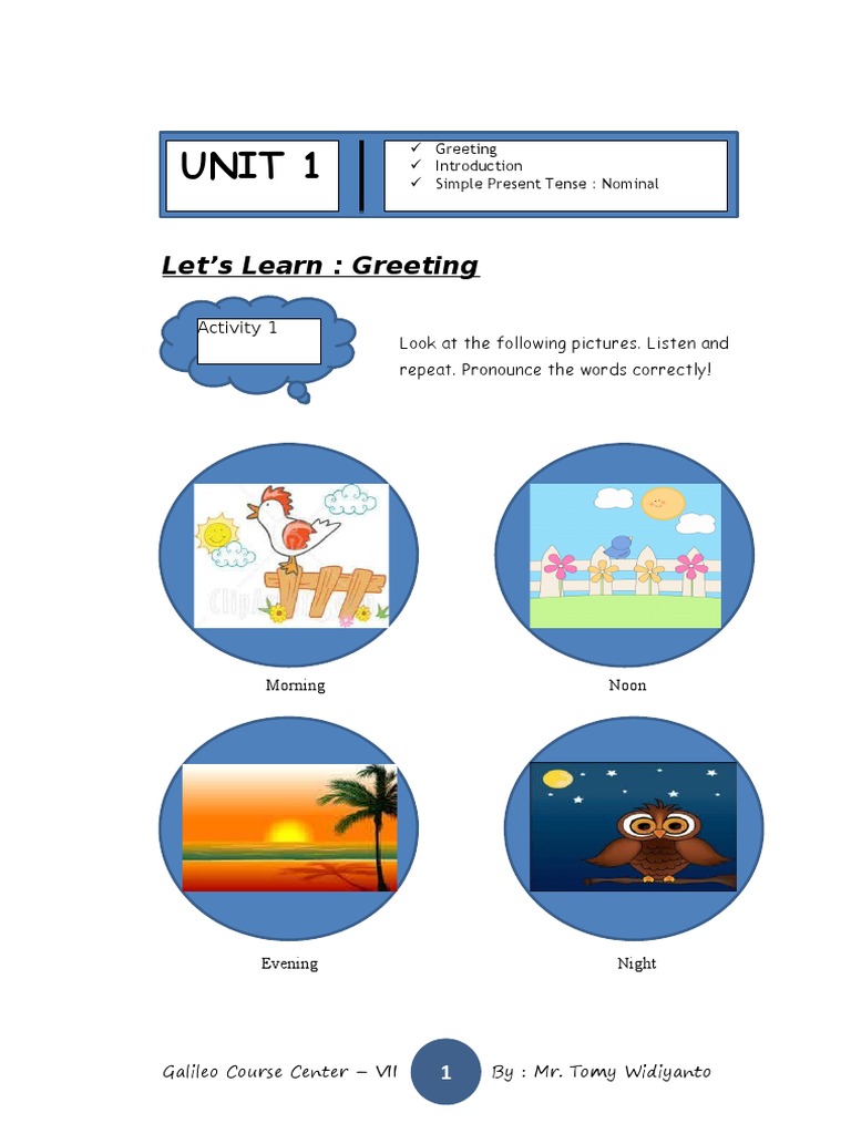 English Greetings and Basics Guide | PDF