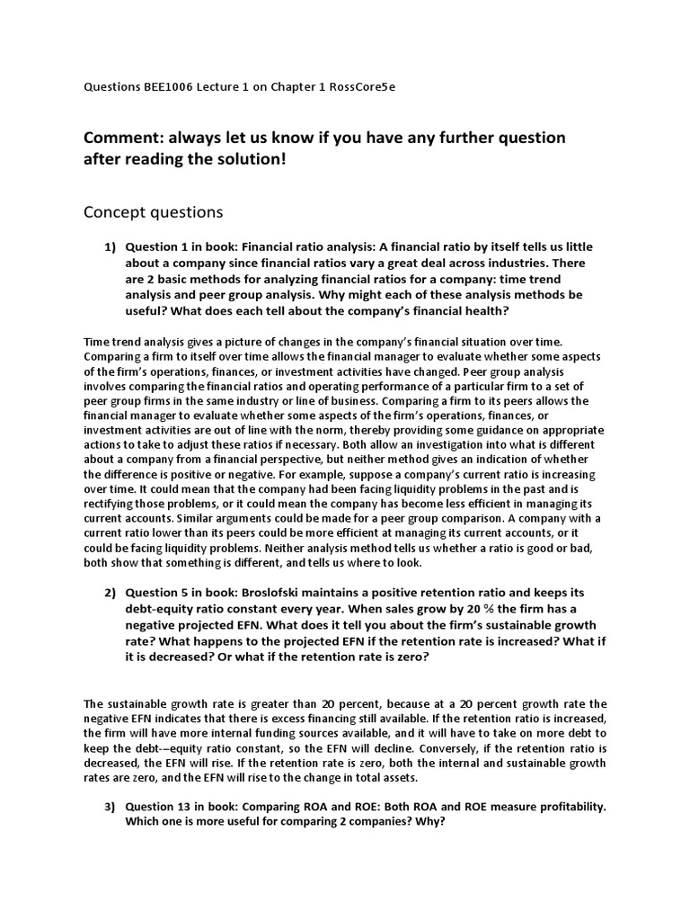 Questions and Answers For Chapter 3 | PDF | Career & Growth