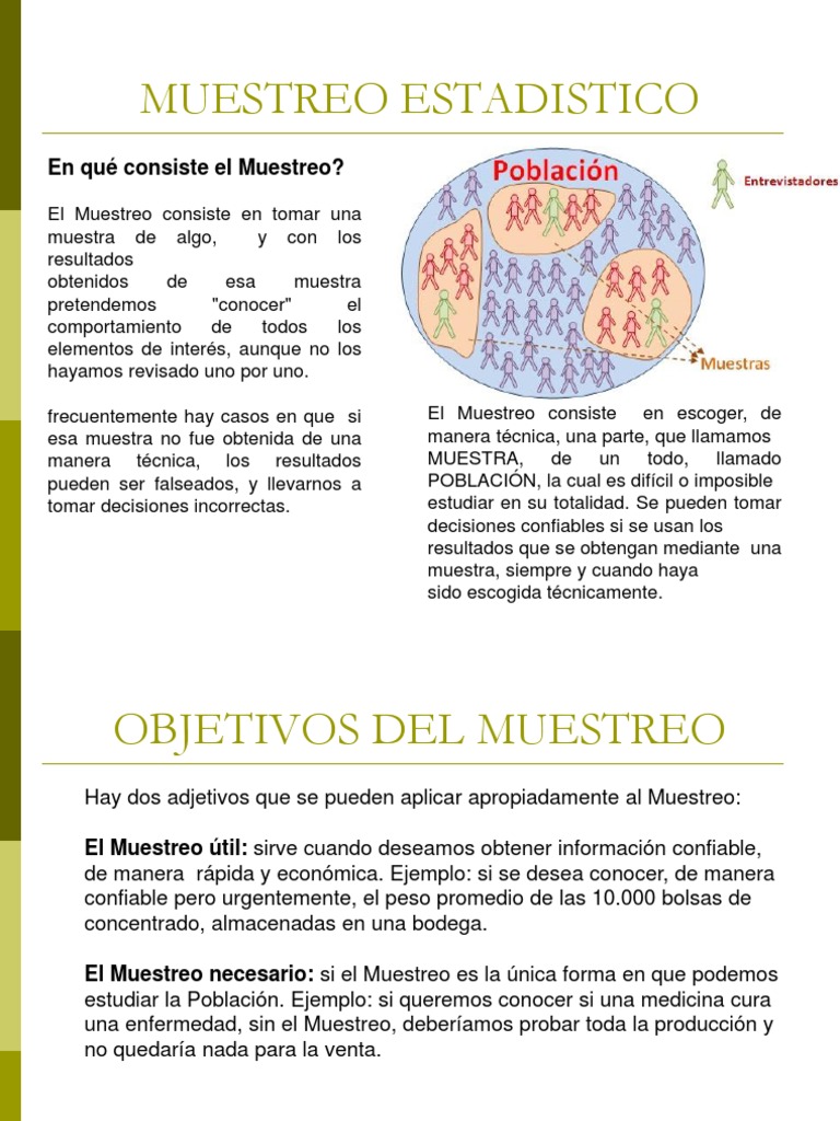 Guía Completa sobre Muestreo Estadístico | PDF | Muestreo (Estadísticas ...