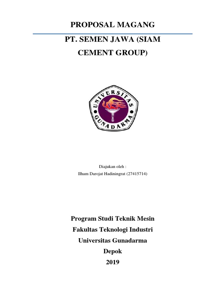 Proposal PT. SCG | PDF | Teknologi & Rekayasa