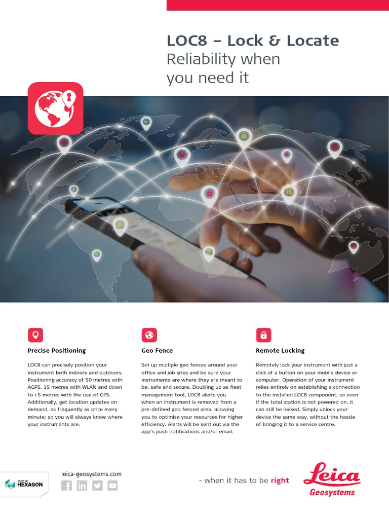 Leica LOC8 Data Sheet 0819 | PDF | Mobile App | Electronics