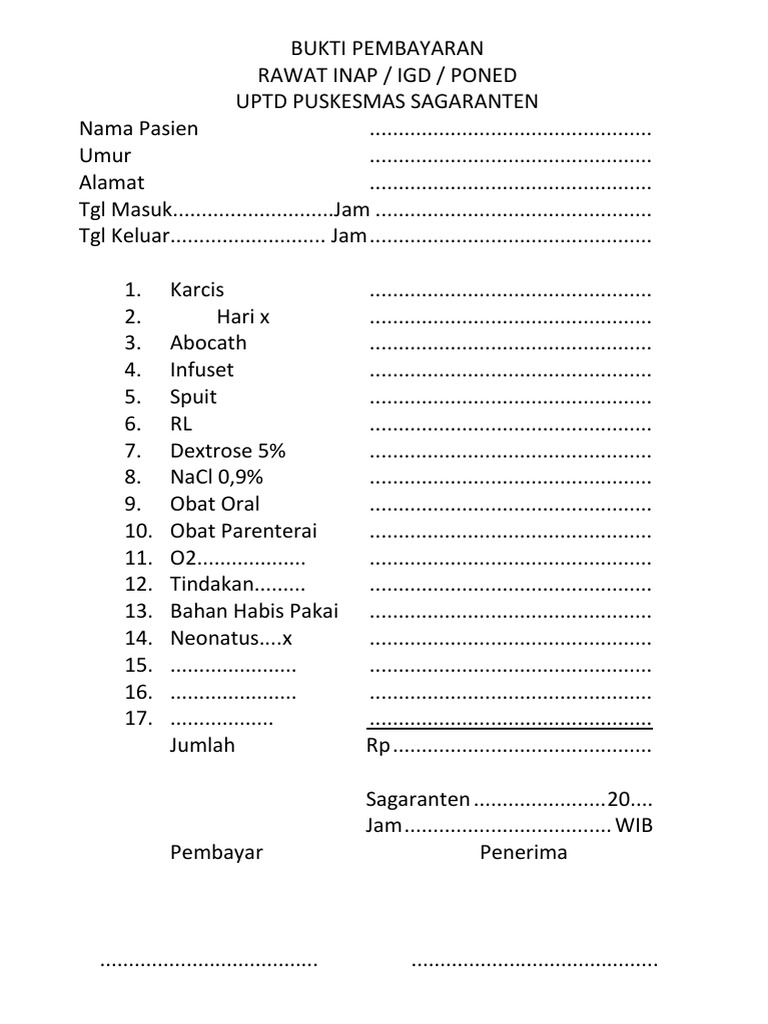 Format Kwitansi | PDF