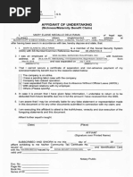 SIC - 01242 MATERNITY BENEFIT REIMBURSEMENT APPLICATION - Blank PDF | PDF