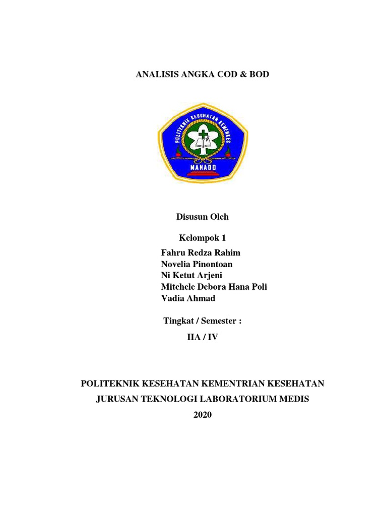 Rumus Perhitungan BOD dan COD | PDF | Sains & Matematika