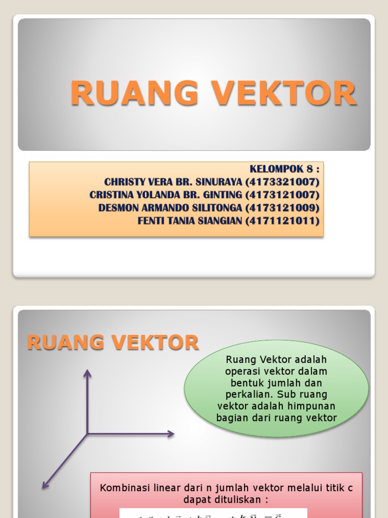 Ruang Vektor | PDF
