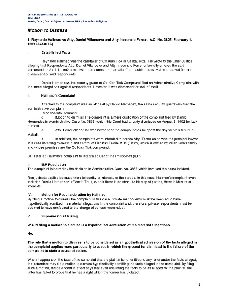Rule 16 To Rule 19 | PDF | Complaint | Judgment (Law)