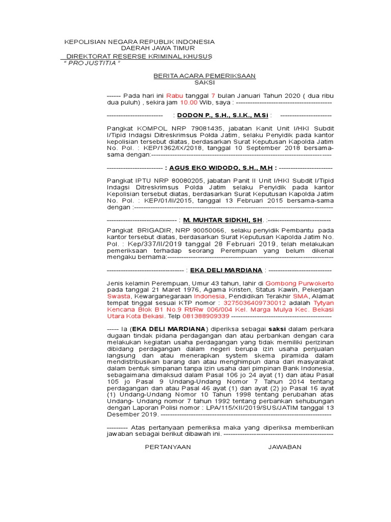 Bap Eka Deli | PDF