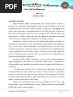 Cause and Effects of Tardiness | PDF | Qualitative Research | Questionnaire