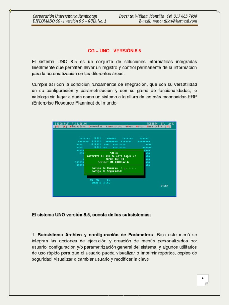 GUIA No. 1 CG1 8.5 PDF | PDF | Software | Informática