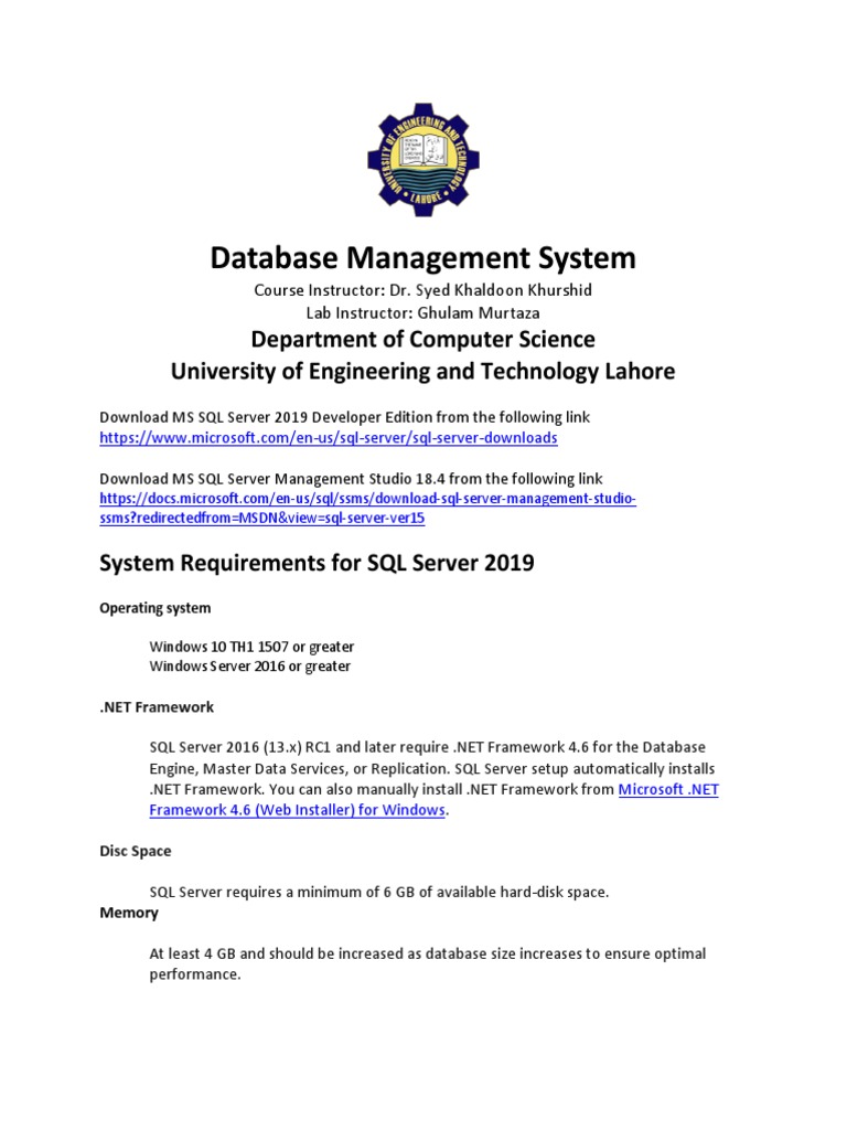 SQL Server 2019 Installation Guide PDF | Download Free PDF | Microsoft ...