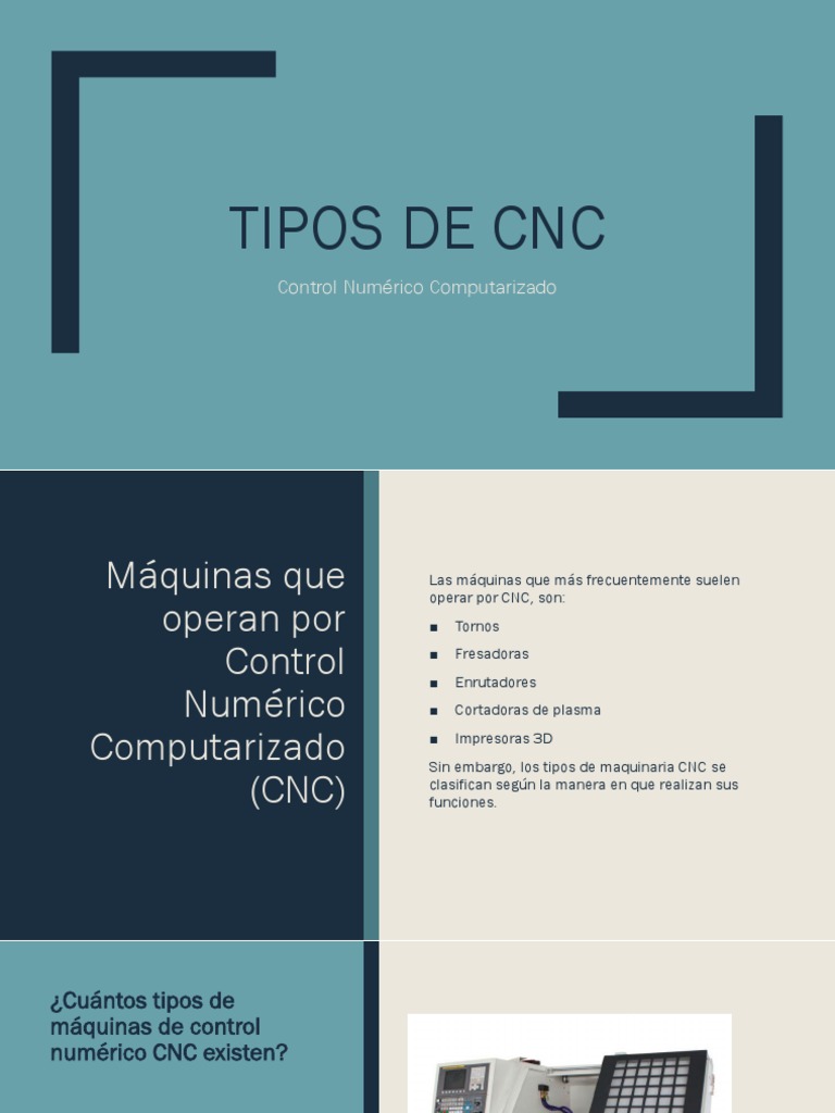 Tipos de CNC | PDF | Control numerico | Mecanizado