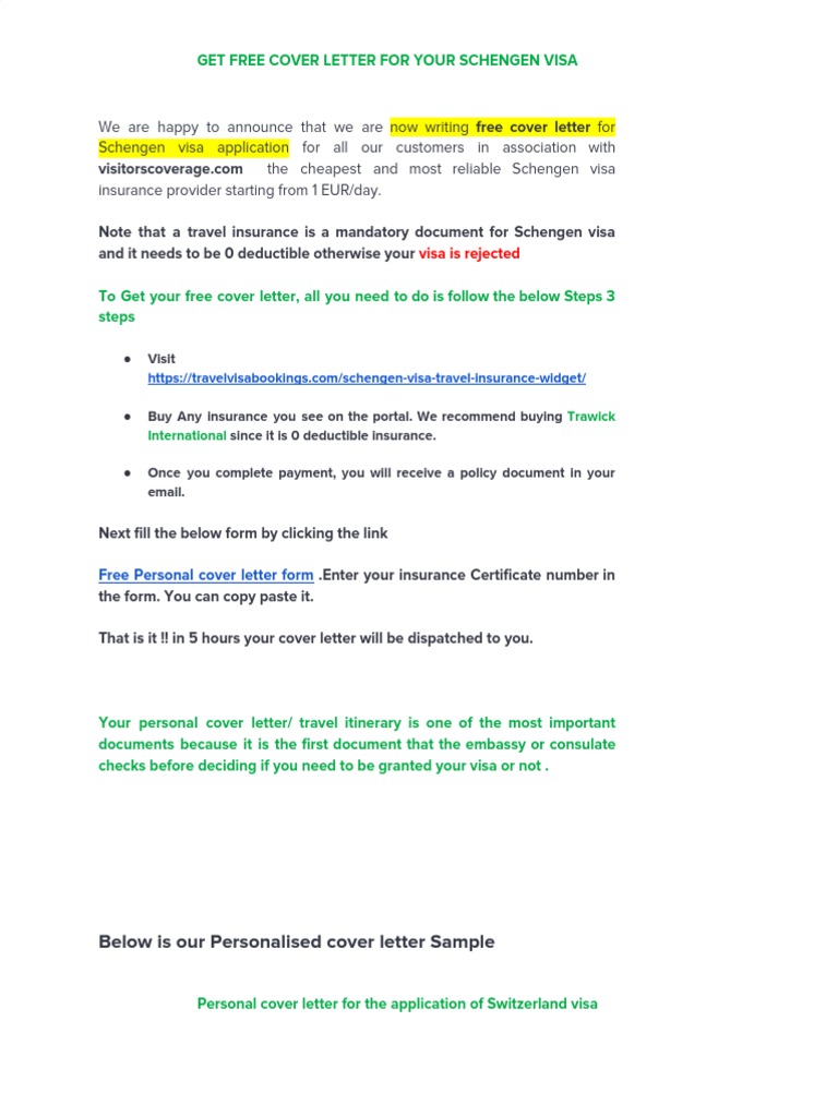 Totally Free Personal Cover Letter PDF | PDF | Business