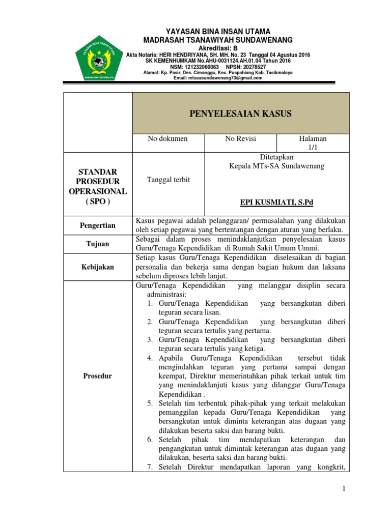 Sop Personalia | PDF