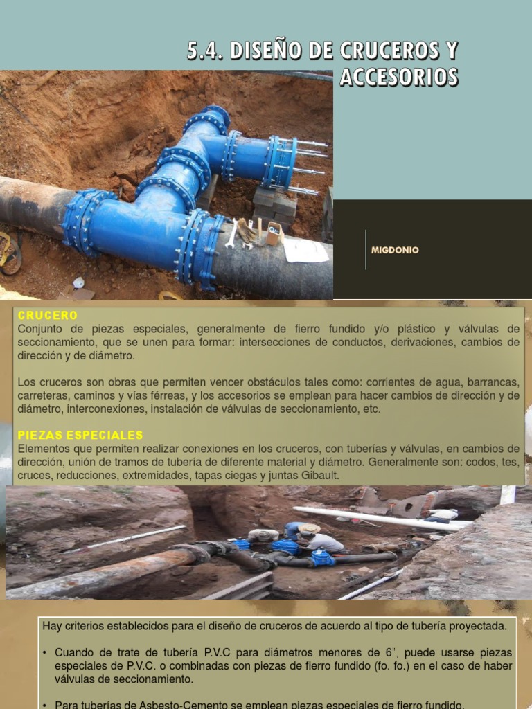Diseño de Cruceros y Válvulas de Seccionamiento | PDF