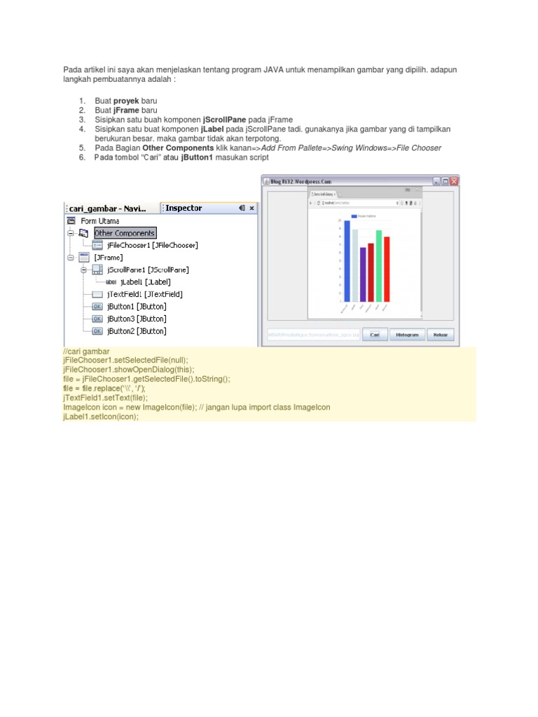 Pada Artikel Ini Saya Akan Menjelaskan Tentang Program JAVA Untuk Menampilkan Gambar Yang ...