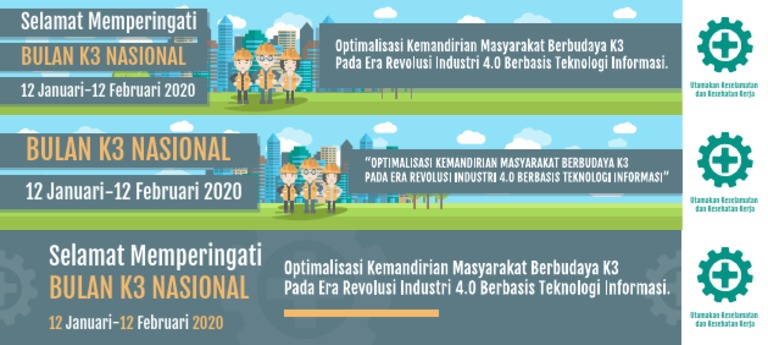 Spanduk Bulan K3 Nasional 2020 | PDF