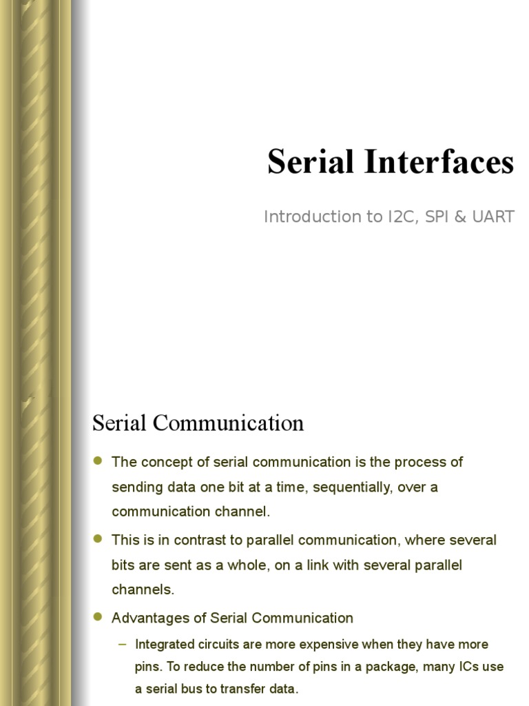 Serial Interfaces | PDF | Computers