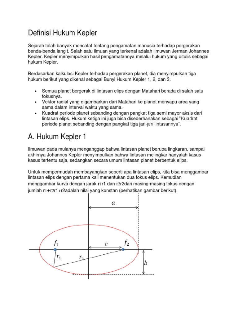 Hukum Kepler | PDF