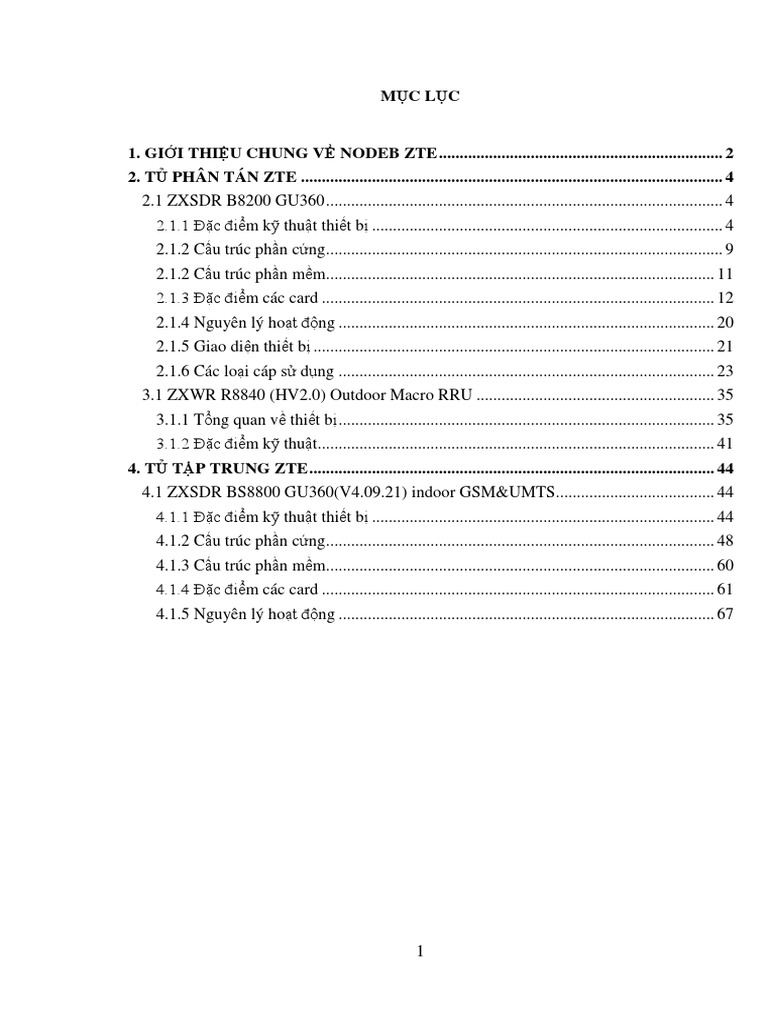BC NodeB 3G ZTE | PDF
