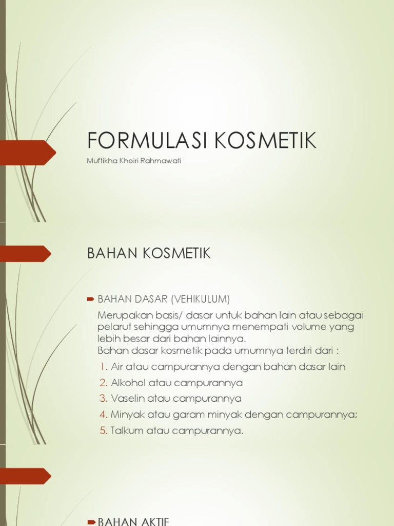 Formulasi Kosmetik | PDF