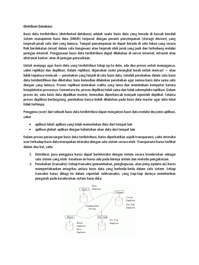 Distribusi Database | PDF