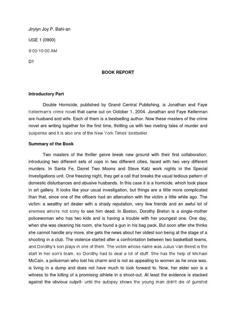 Book Report | PDF