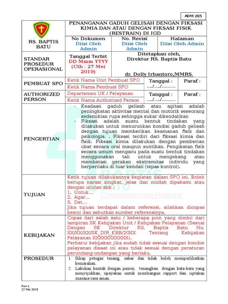 Penanganan Pasien Gaduh Gelisah | PDF