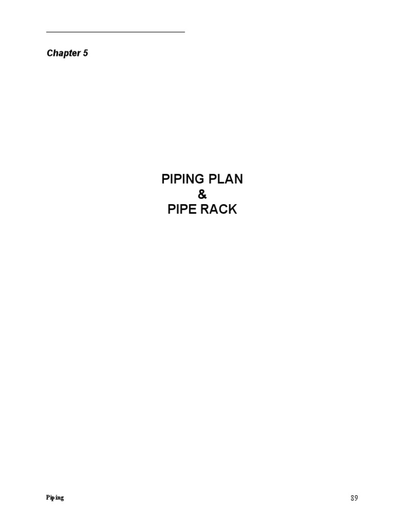 Piping Plan & Pipe Rack Guide | PDF | Home & Garden | Technology ...