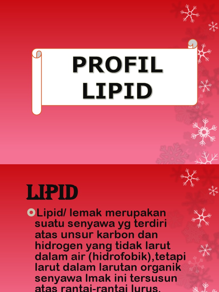 Profil Lipid dan Pemeriksaannya | PDF | Kesehatan Holistik | Sains ...