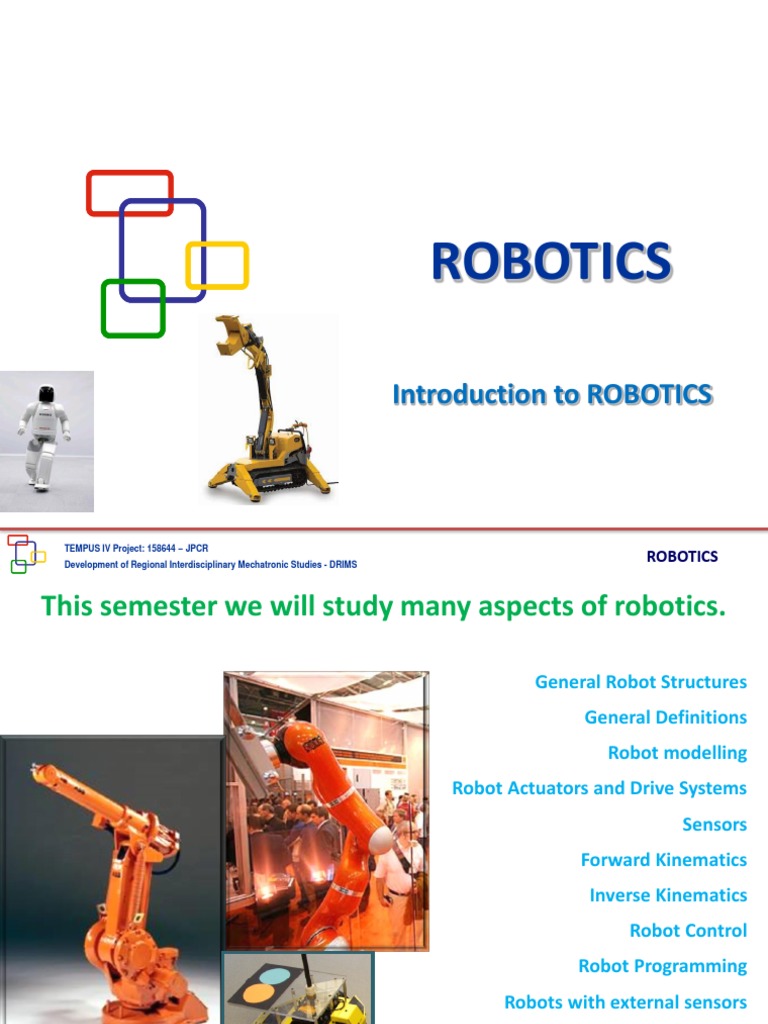 ROBOTICS | PDF | Robotics | Mechatronics