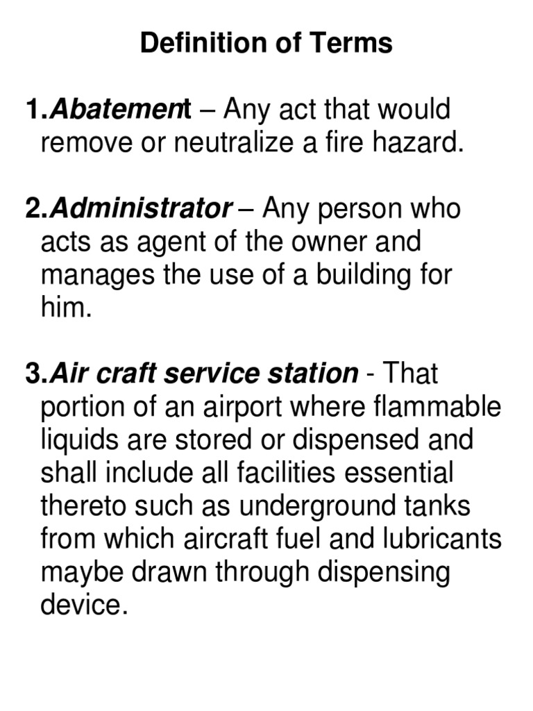 Fire Definition of Terms | PDF | Fires | Combustion