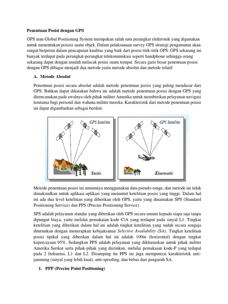 Penentuan Posisi Dengan GPS | PDF
