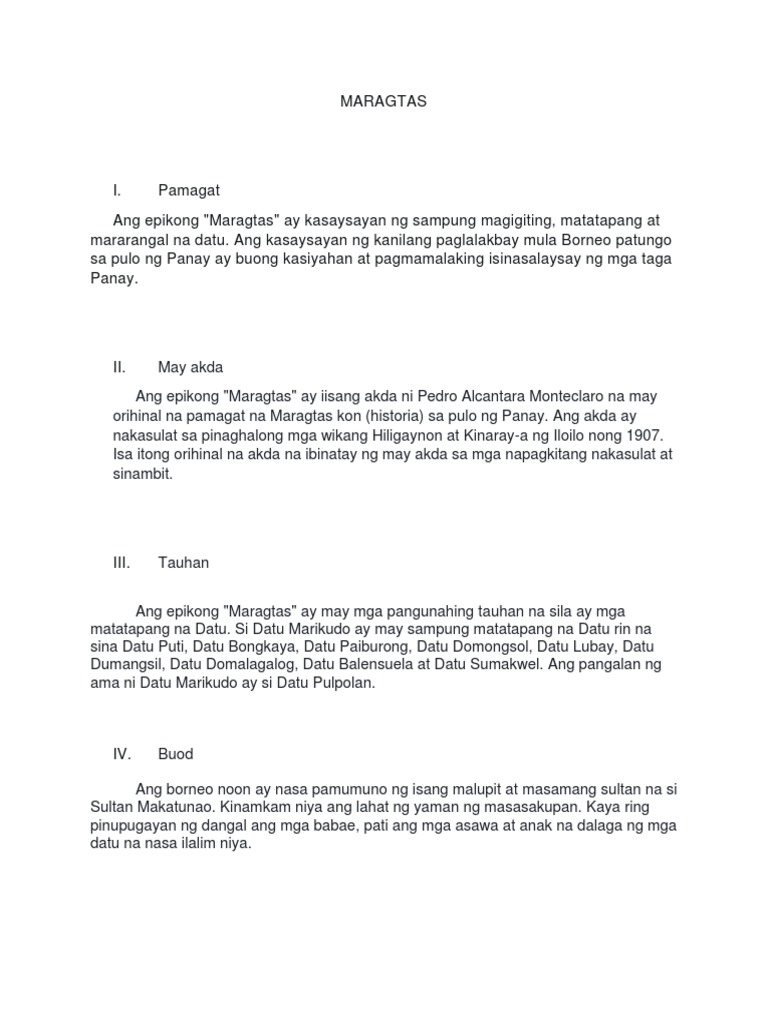 MARAGTAS | PDF