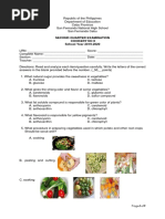 Tle 10 - Q2 - Exam - Tos | PDF | Vegetables | Cooking