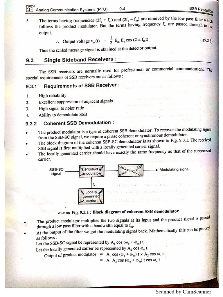 ACS SSB Reception PDF | PDF