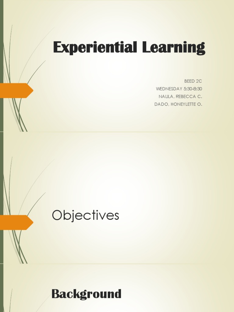 Experiential Learning | PDF