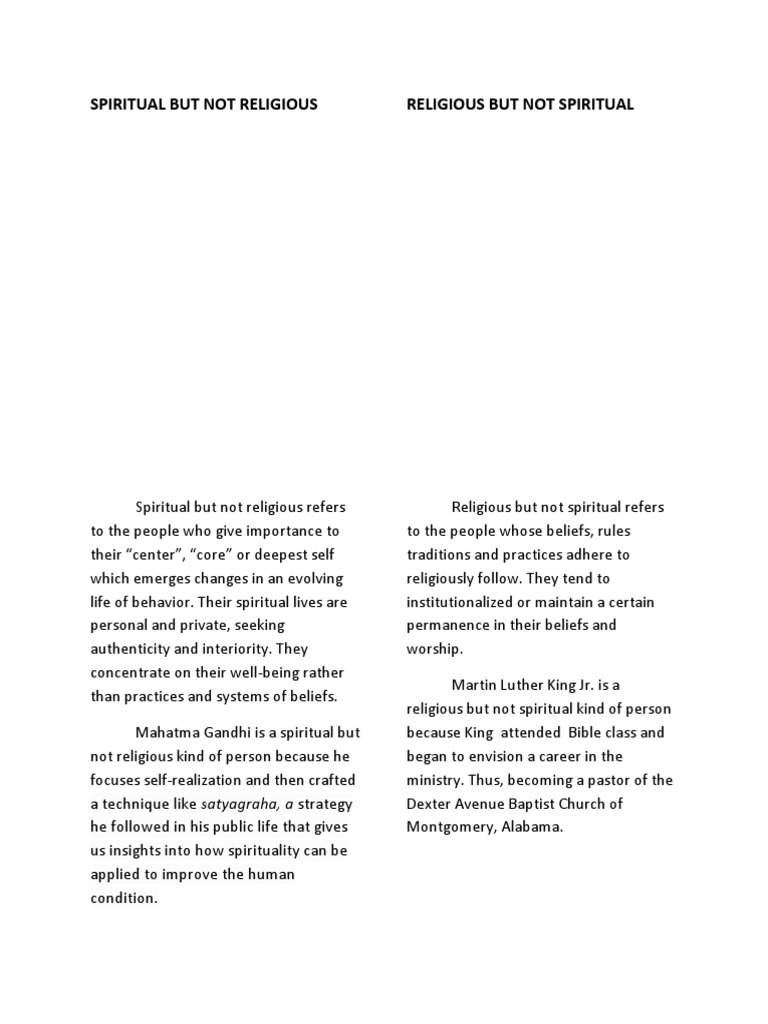 Spiritual But Not Religious | PDF