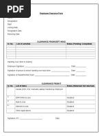 Employee Turnover Checklist Form | PDF | Career & Growth