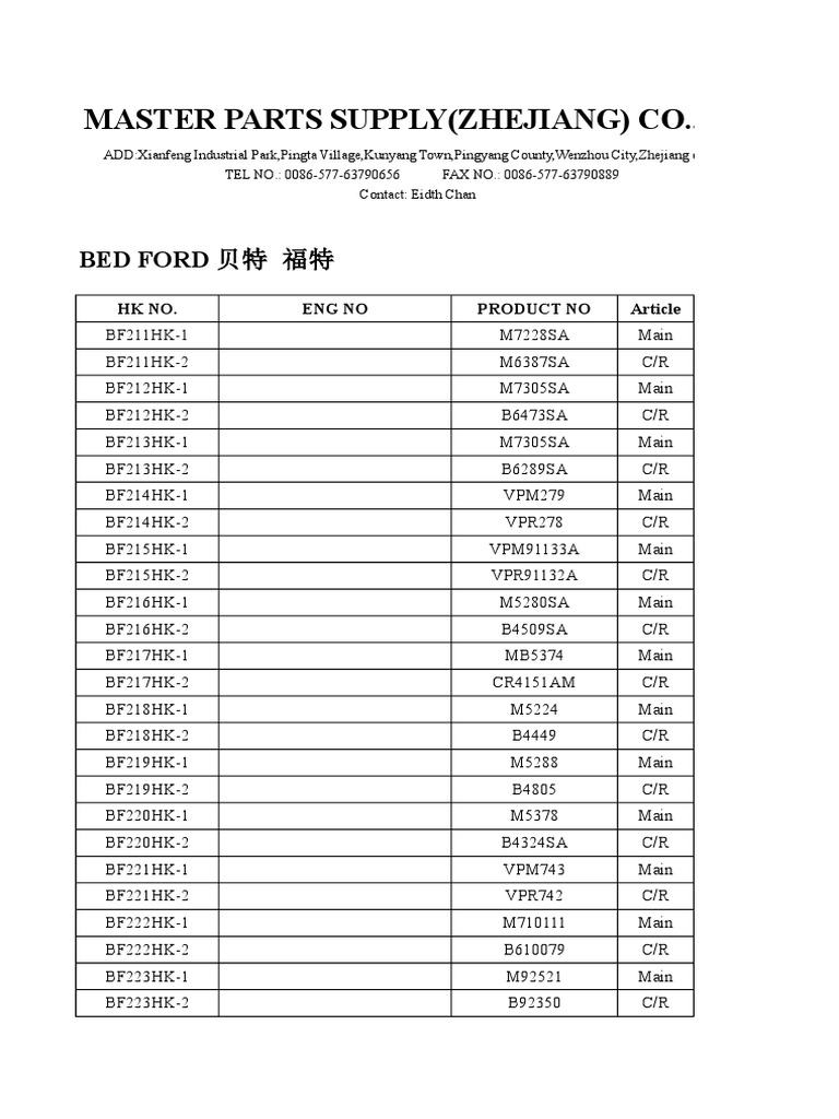 MPS Engine Bearing Catalogue | PDF