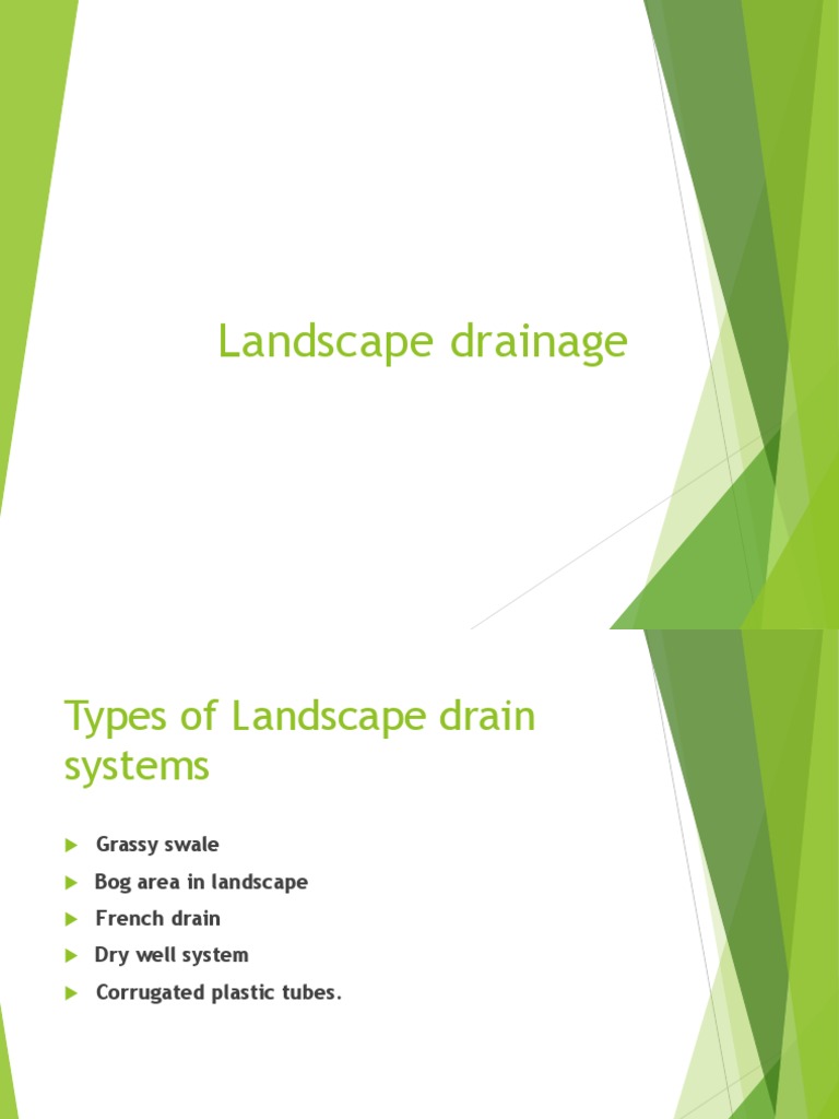 Landscape Drainage Solutions Explained | PDF