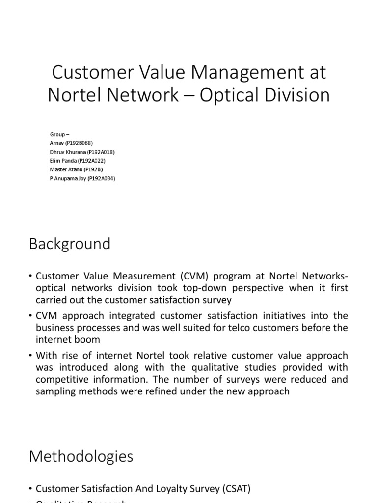 CRM PPT - Nortel Network | PDF