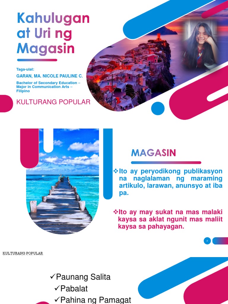 Kahulugan at Uri NG Magasin | PDF